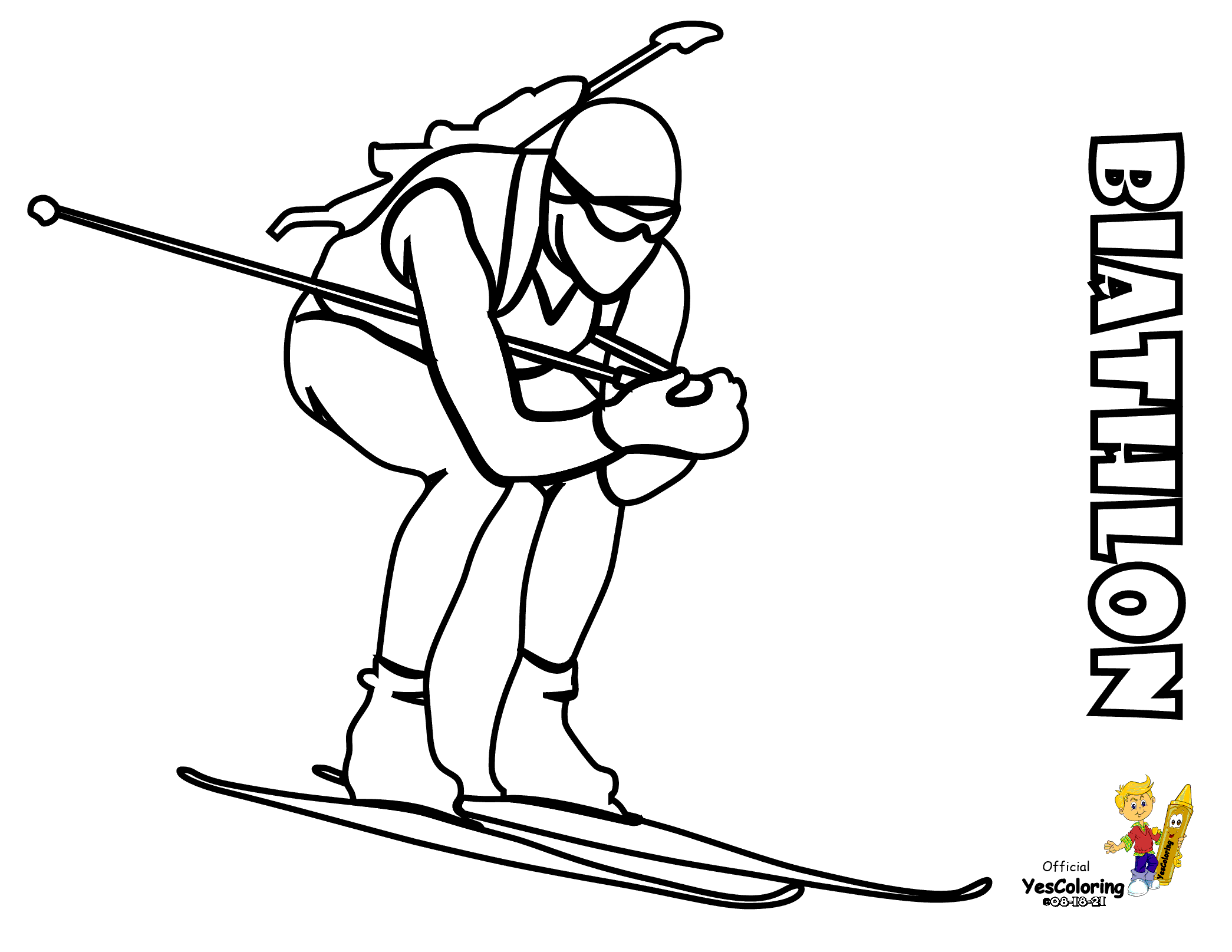 cross country coloring sheet